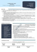 Chartered Accountant Resume Format | Free Template & Sample
