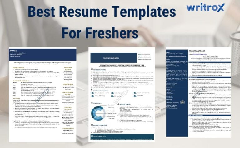 The Best Resume Templates For Freshers