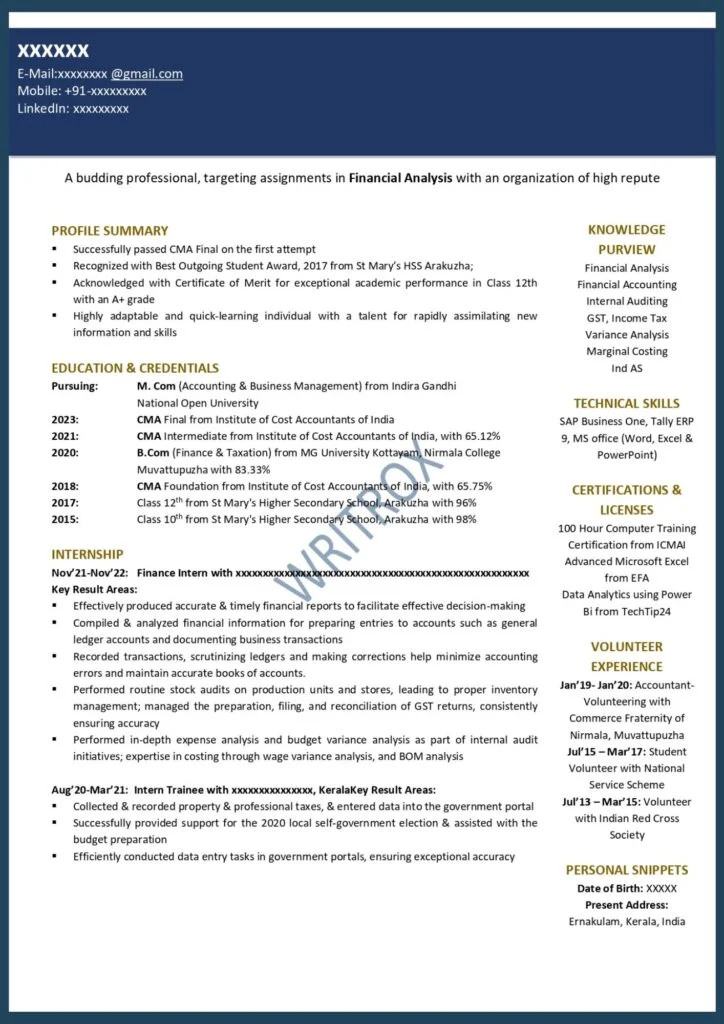 Resume Format For Freshers Free Resume Templates To Download And Print